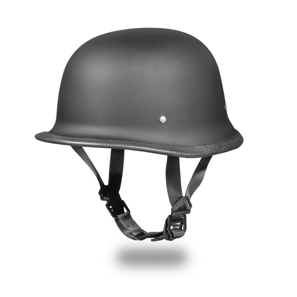 D.O.T. Matte Black German Motorcycle Helmet from K and G Cycles!