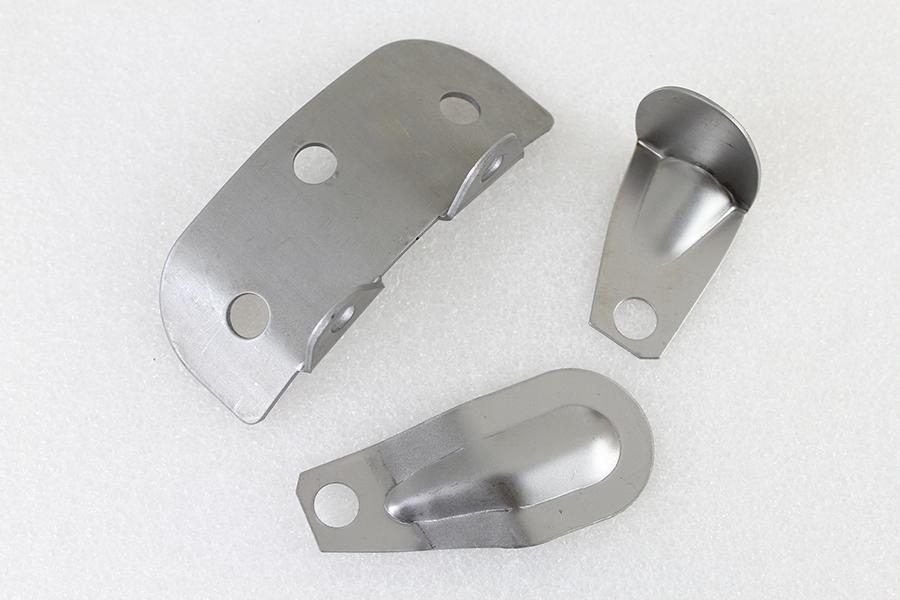 Raw Steel Oil Tank Bracket Kit from K and G Cycles!
